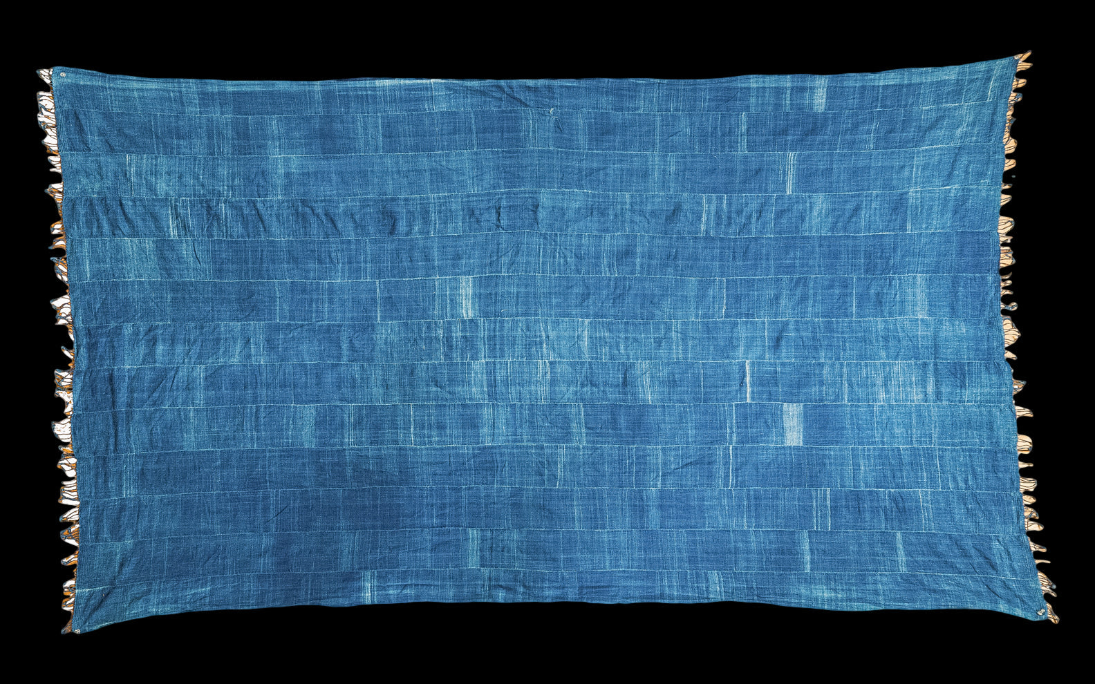 Vintage Denim Batik Throw
