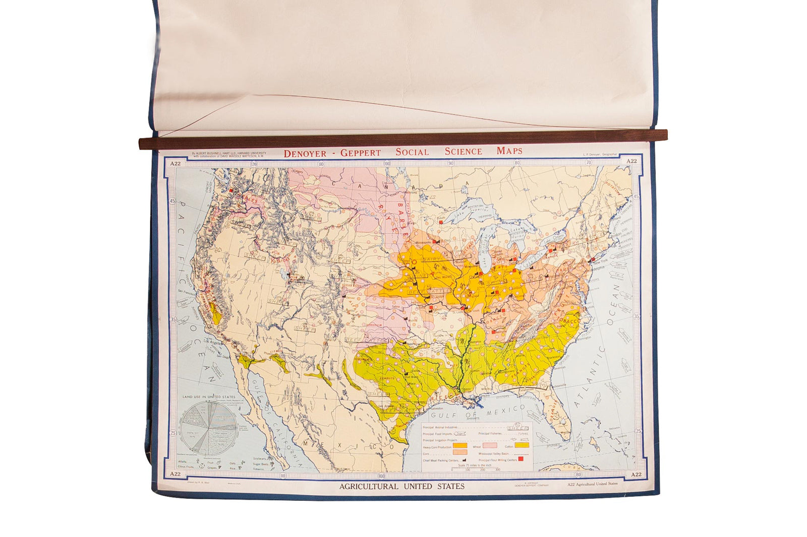 Vintage Denoyer Geppert Map