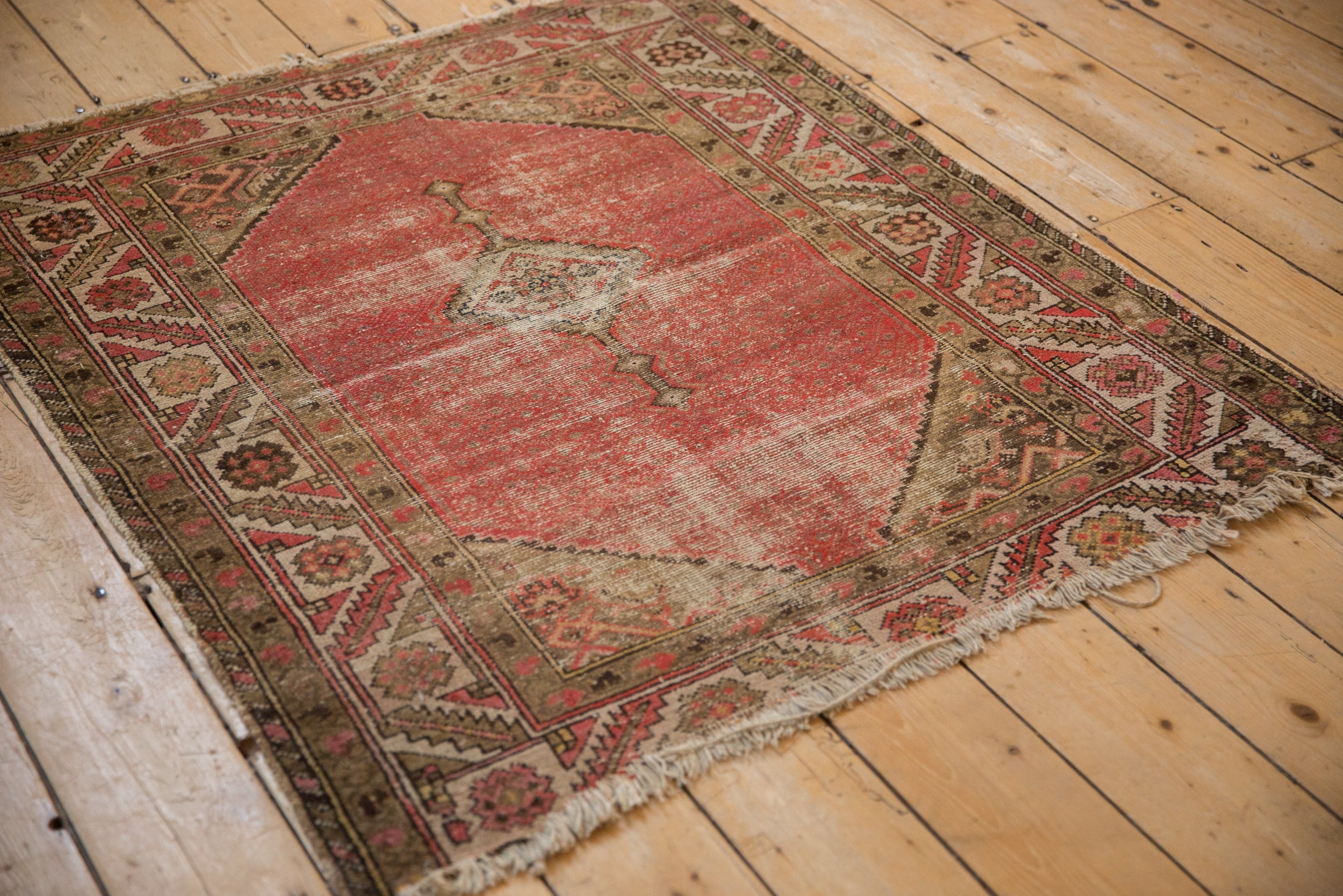3.5x4 Vintage Malayer Square Rug