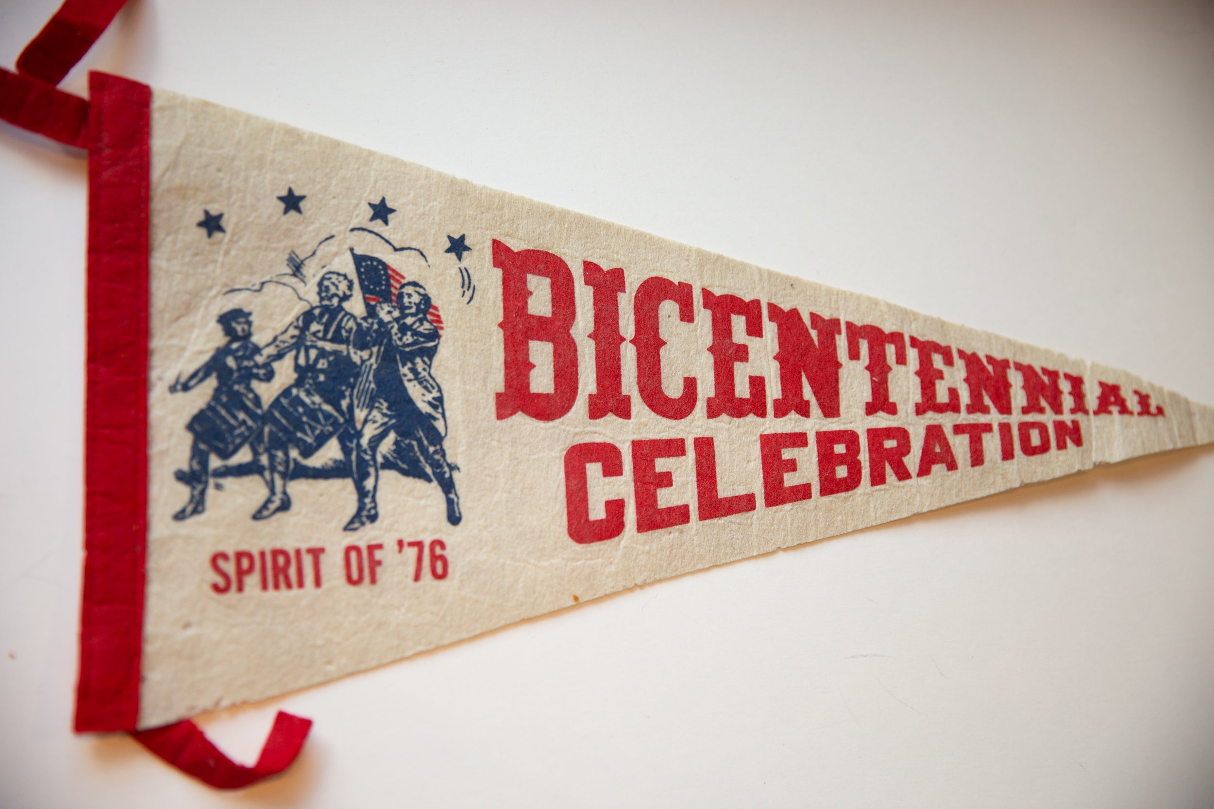Vintage Bicentennial Celebration Felt Flag