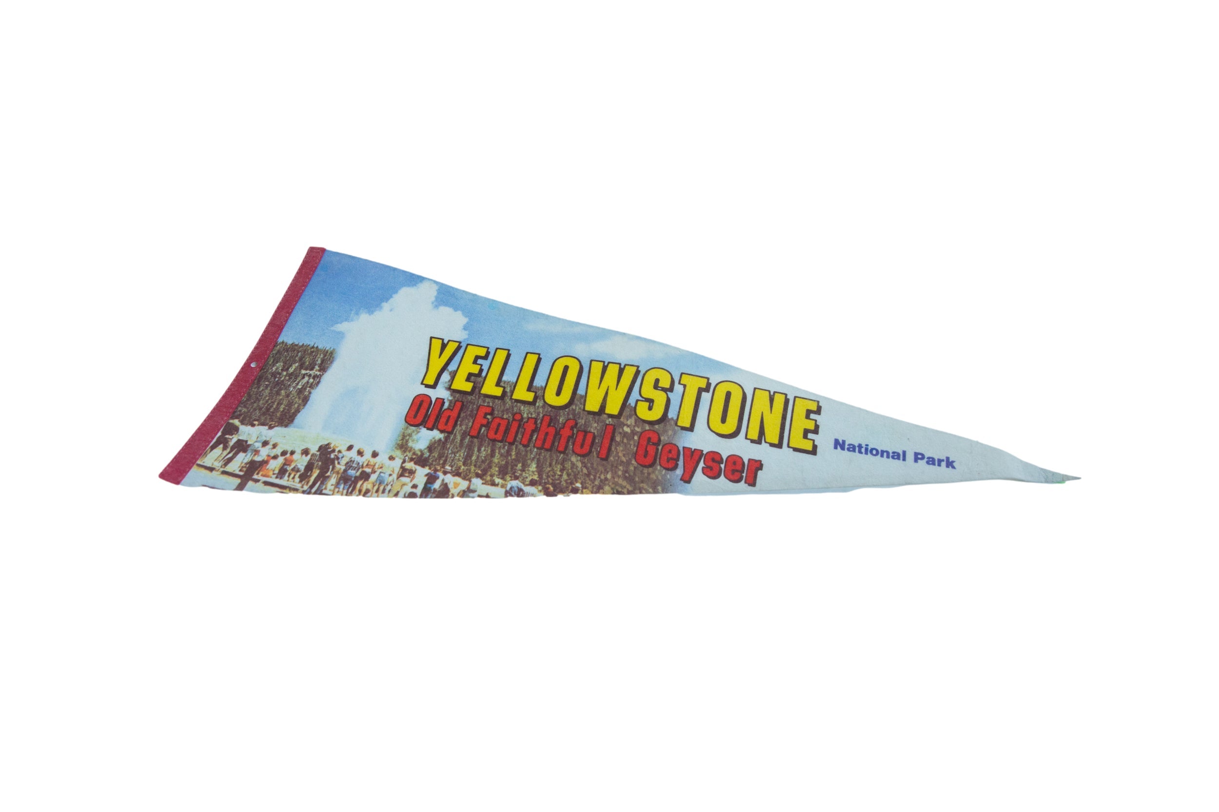 Yellowstone Old Faithful Geyser Felt Flag Pennant