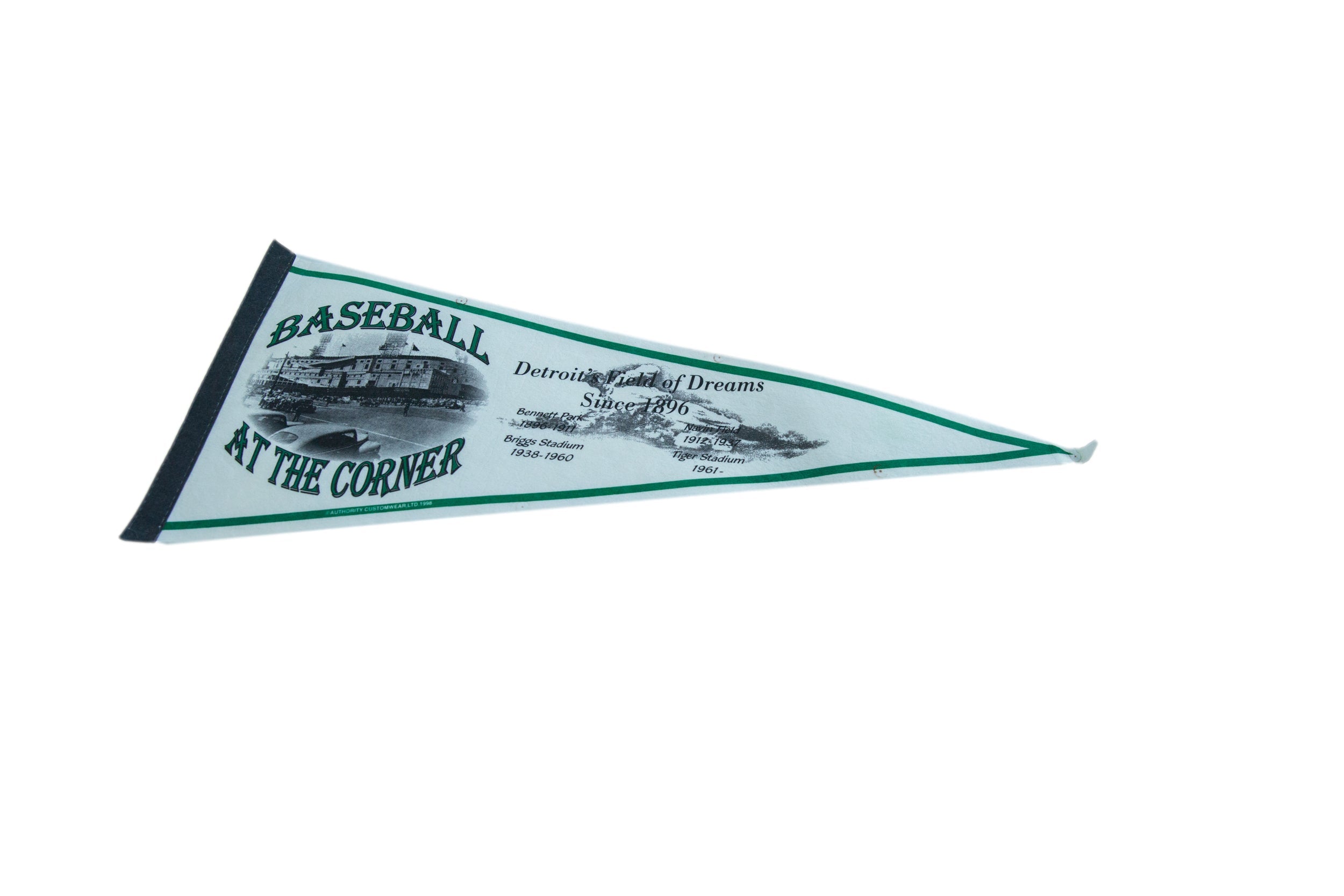 Baseball at the Corner Detroit's Field of Dreams Felt Flag Pennant