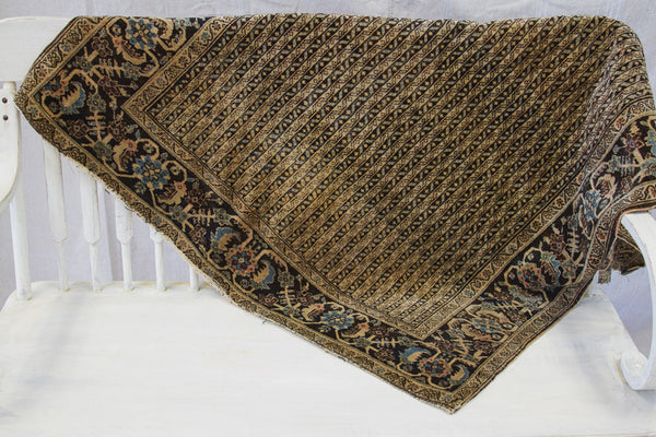 3x4 Fine Gold Vintage Rug