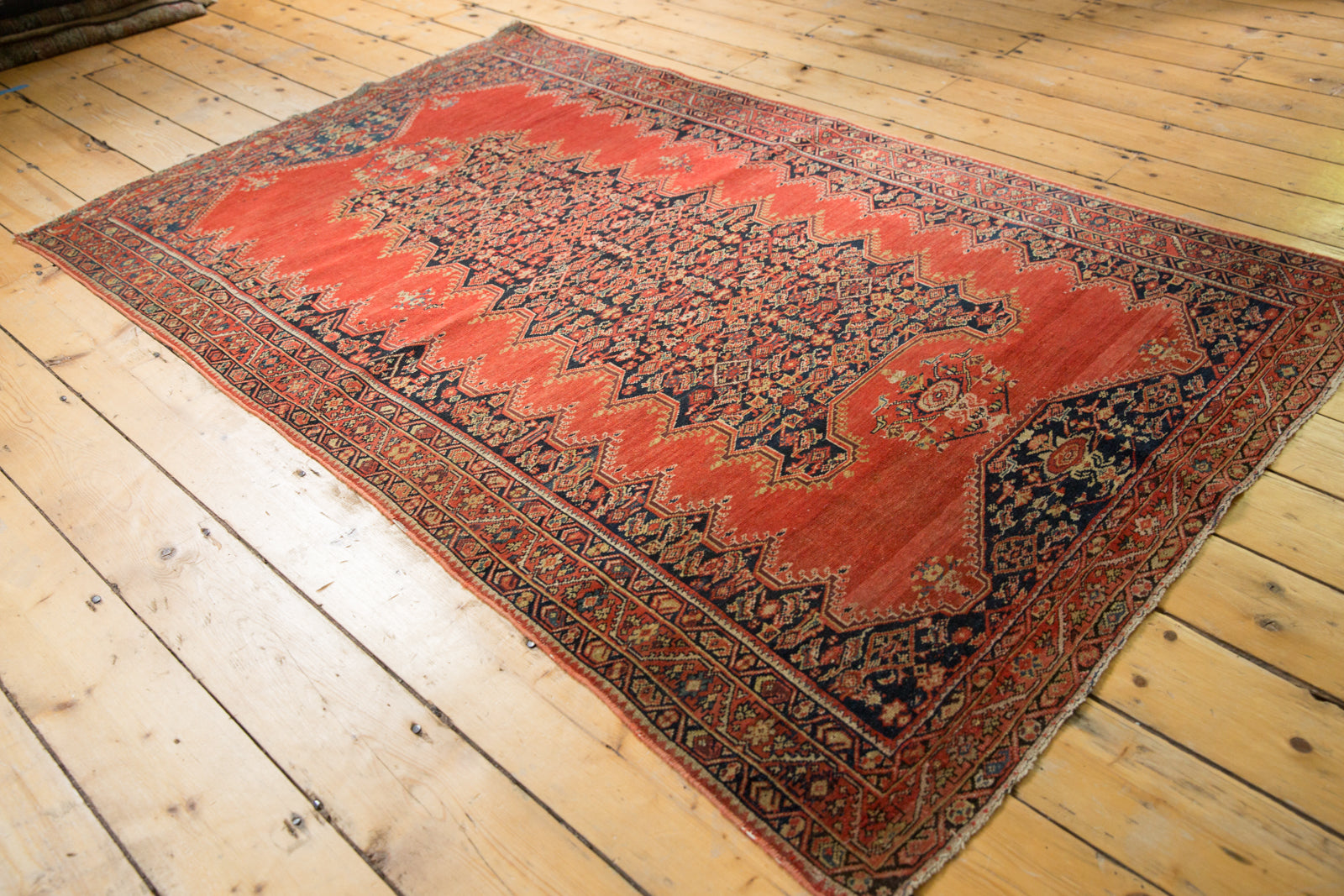 4x6 Antique Tomato Red Malayer Rug