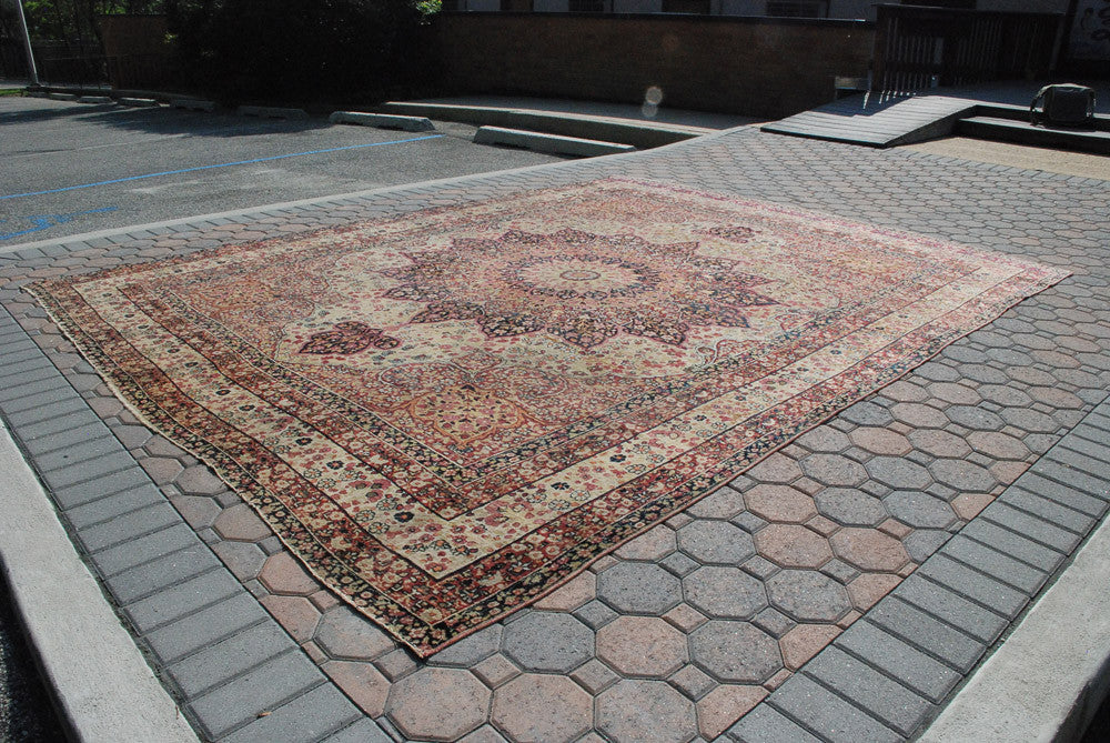 9x12 Antique Persian Kerman Room Size