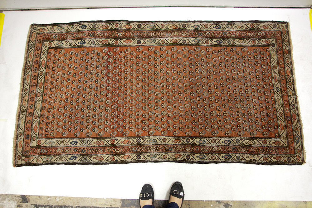 3x6 Rusty Red Vintage Area Rug