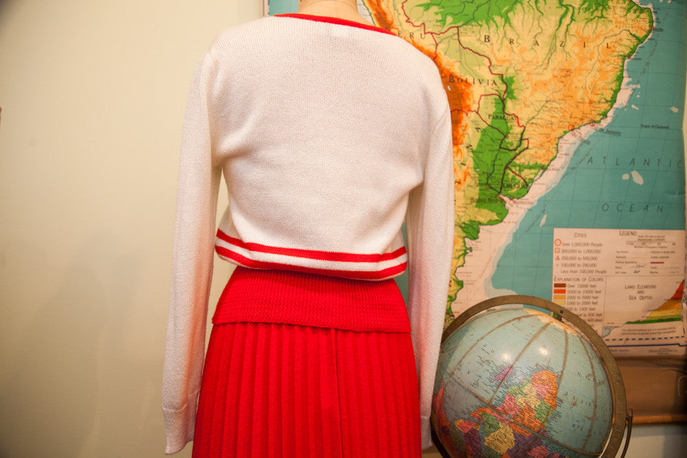 Vintage 70s Preppy Schoolgirl Outfit // by JJ Martin // Size S - M