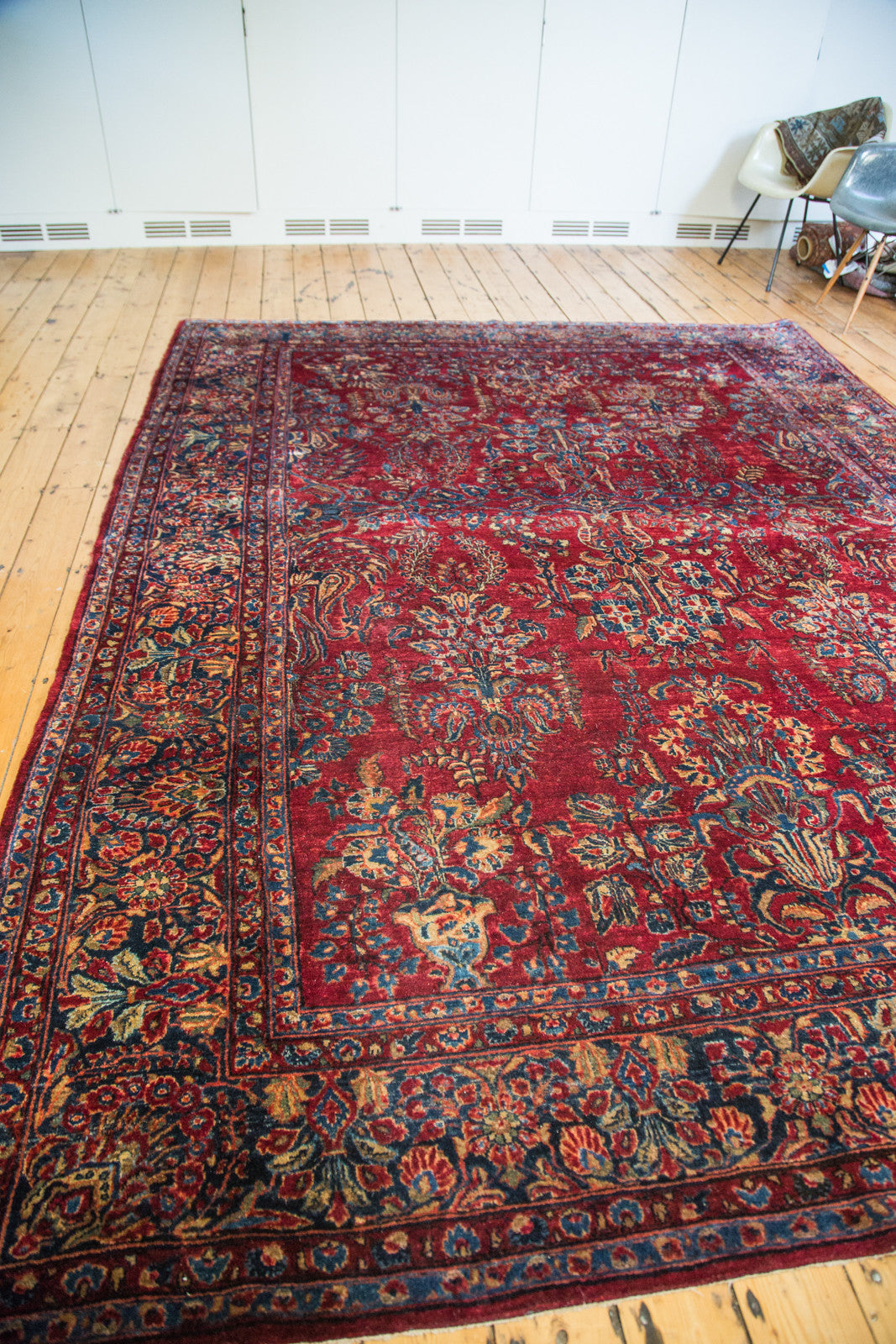 8x11 Stunning Vintage American Sarouk Rug