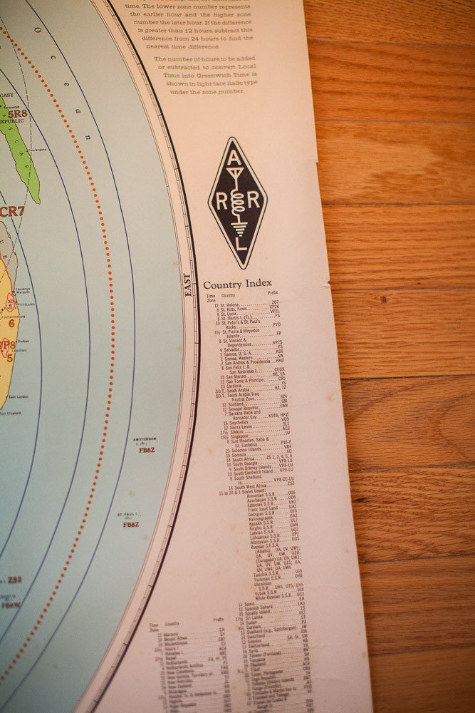 Vintage Amateur Radio Map
