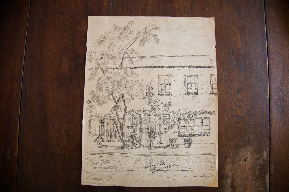 Beautiful Street Scene in Ink