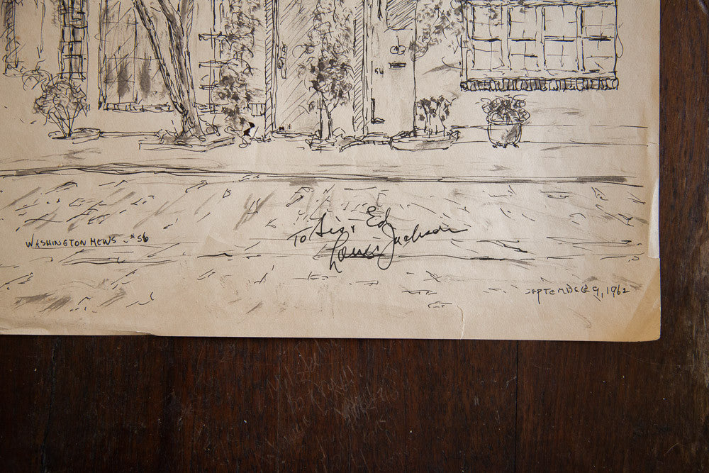 Beautiful Street Scene in Ink