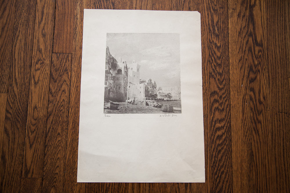 Vintage D.R. Peretti Bromoil Print