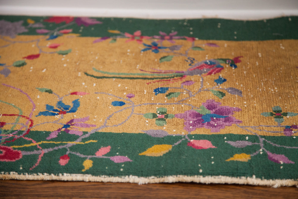 2x4 Small Art Deco Chinese Rug