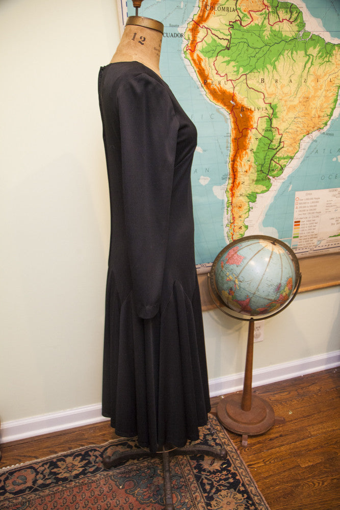 Vintage Edith Flagg Black Dress