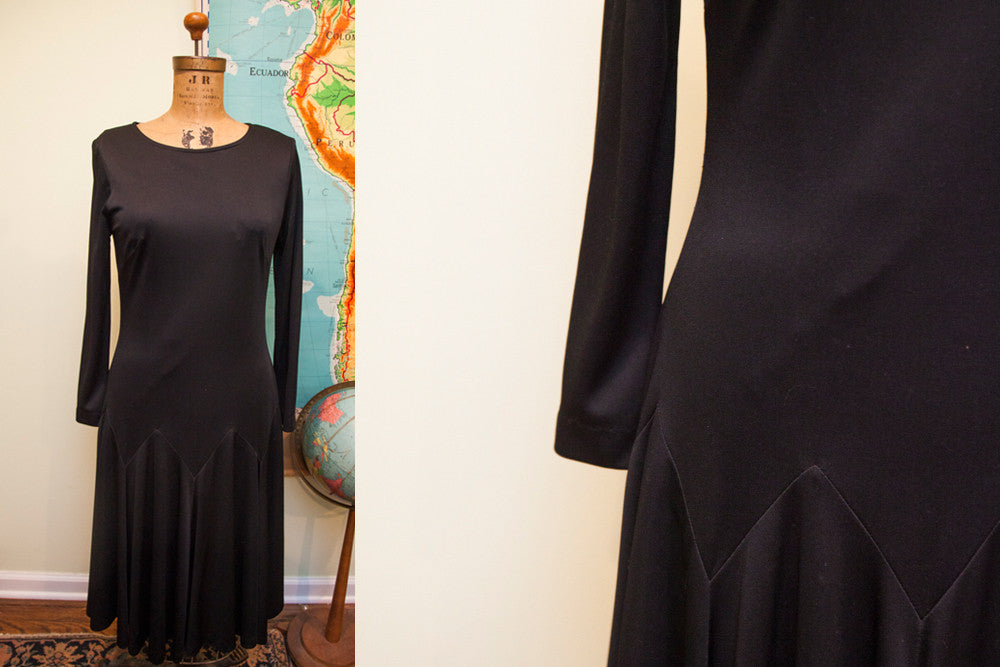 Vintage Edith Flagg Black Dress