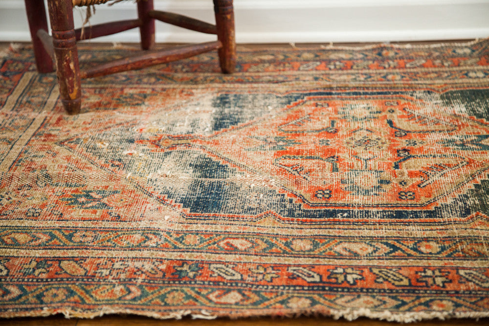 3x4.5 Antique Worn Tribal Rug