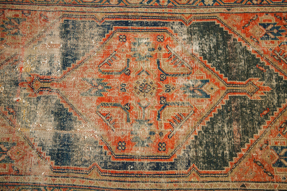 3x4.5 Antique Worn Tribal Rug