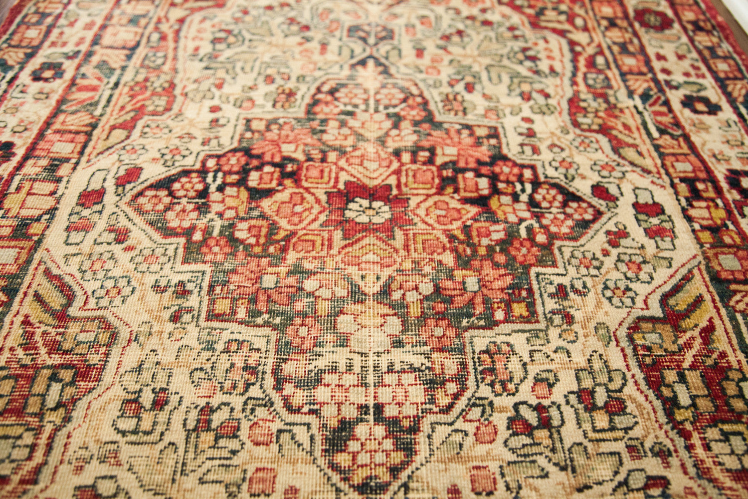 3x4 Worn Antique Kerman Rug
