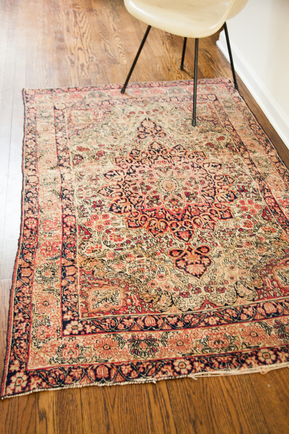 4x6 Worn Antique Kerman Rug