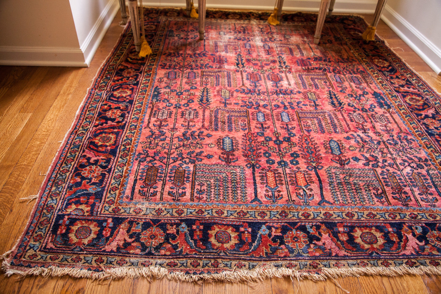 5x6 Painted Vintage Lilihan Square Rug