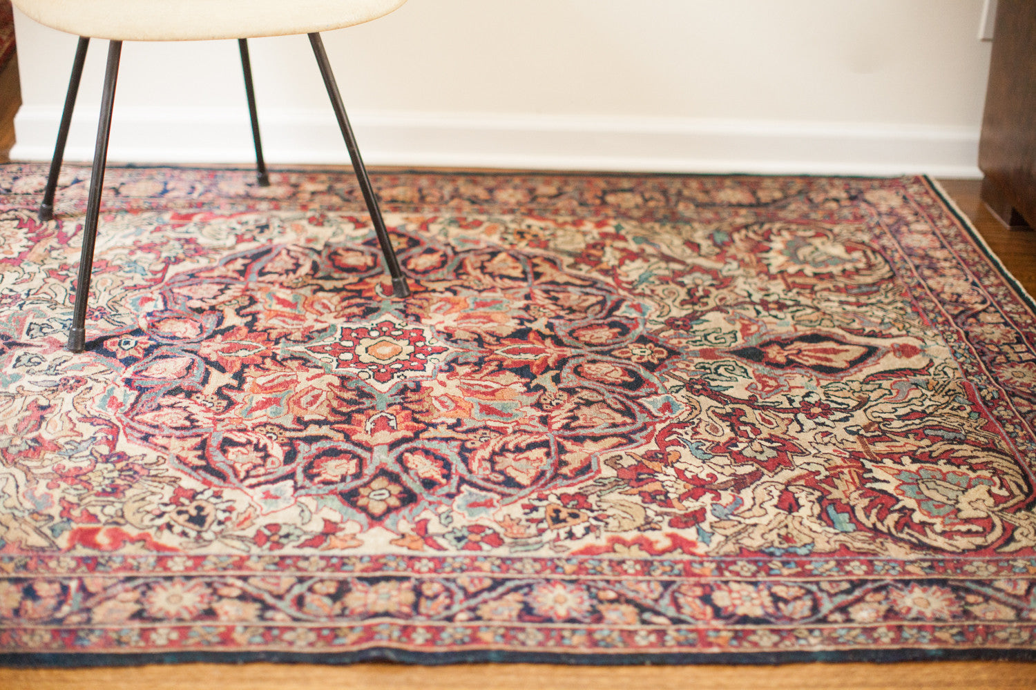 4x6 Antique Persian Kerman Area Rug