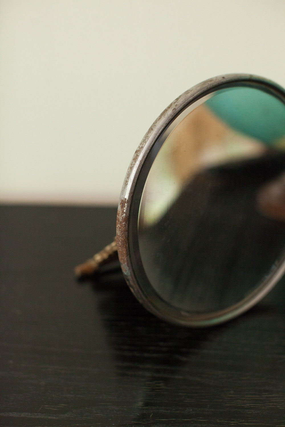 Vintage Beveled Glass Shaving Mirror