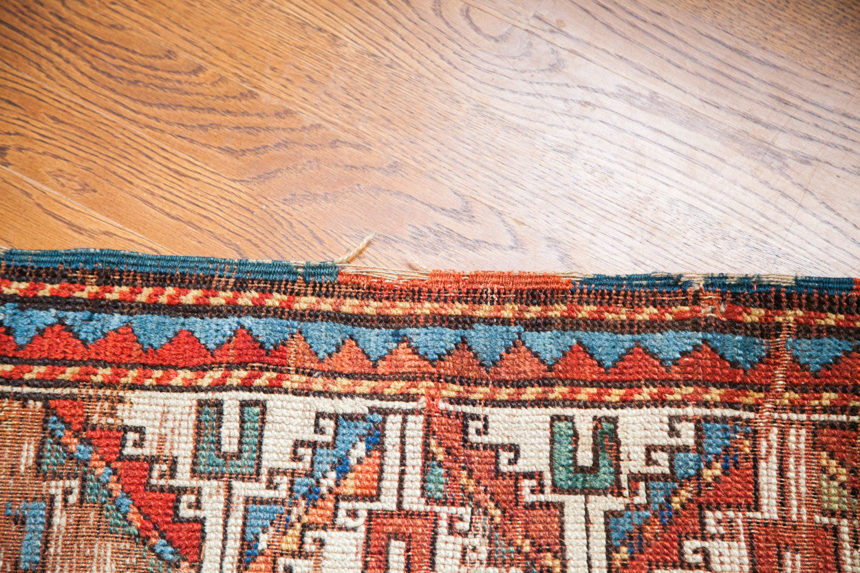 3x6 Colorful Worn Caucasian