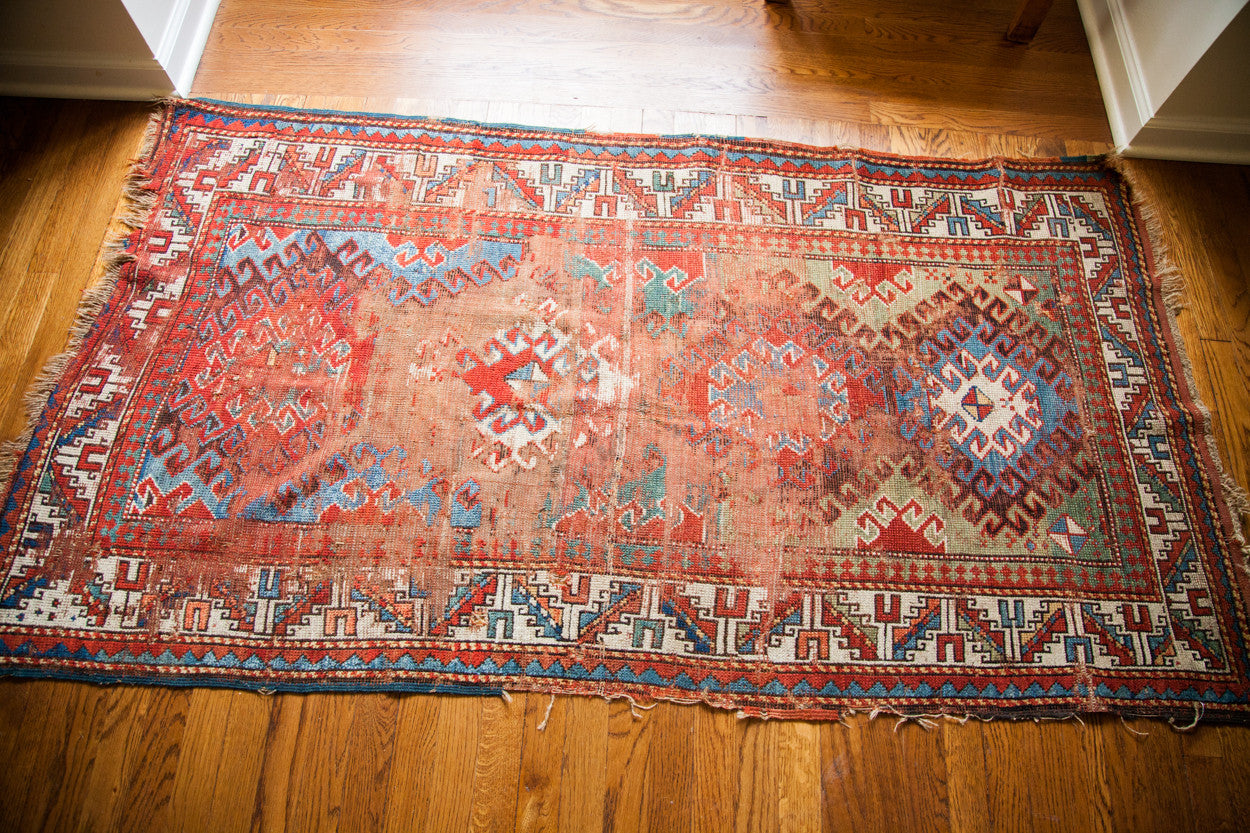 Antique Caucasian Rug 3'4" x 6'2" | circa 1900s