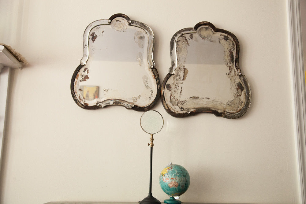 Vintage 1930s Bell Shaped Beveled Glass Deco Mirrors – Item #1784