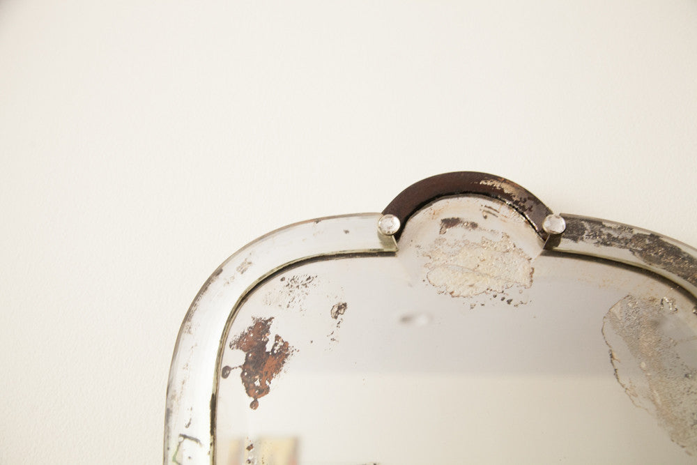 Vintage 1930s Bell Shaped Beveled Glass Deco Mirrors