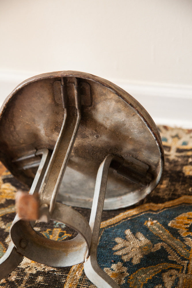 Antique Industrial Steel Milking Stool