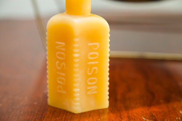 Antique Bottle Beeswax Candle Collection Small Poison :: ONH 1851