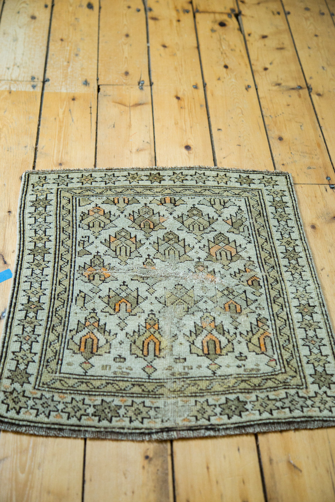 Antique Caucasian Rug 2' x 2'4" | circa 1910s