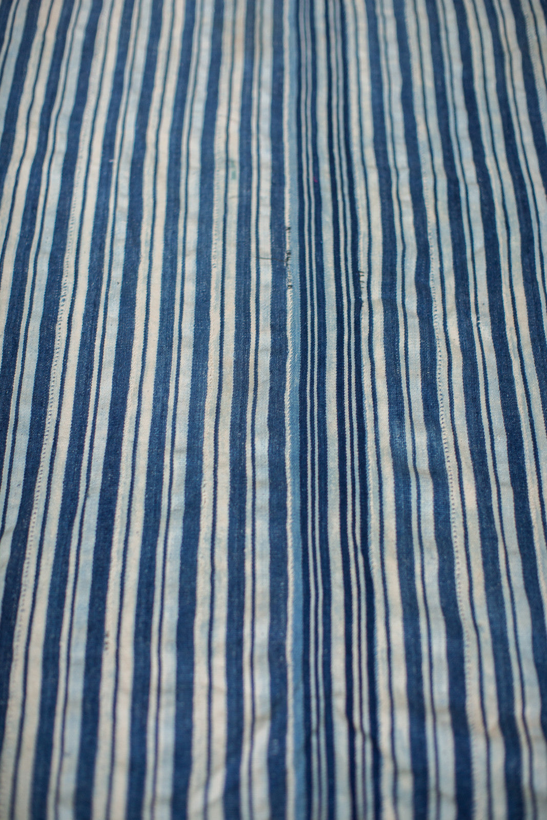 2.5x5 Indigo Blue Striped Textile Runner