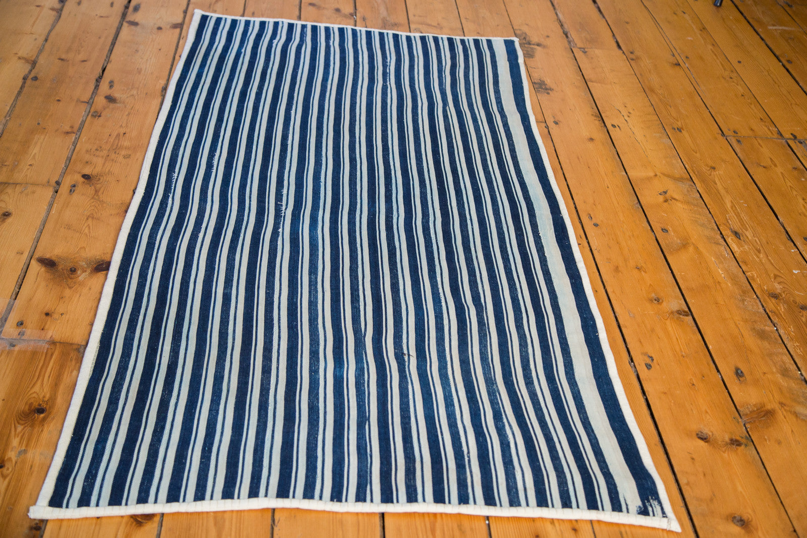 2.5x5 Indigo Blue Striped Rug Runner – Item #2071