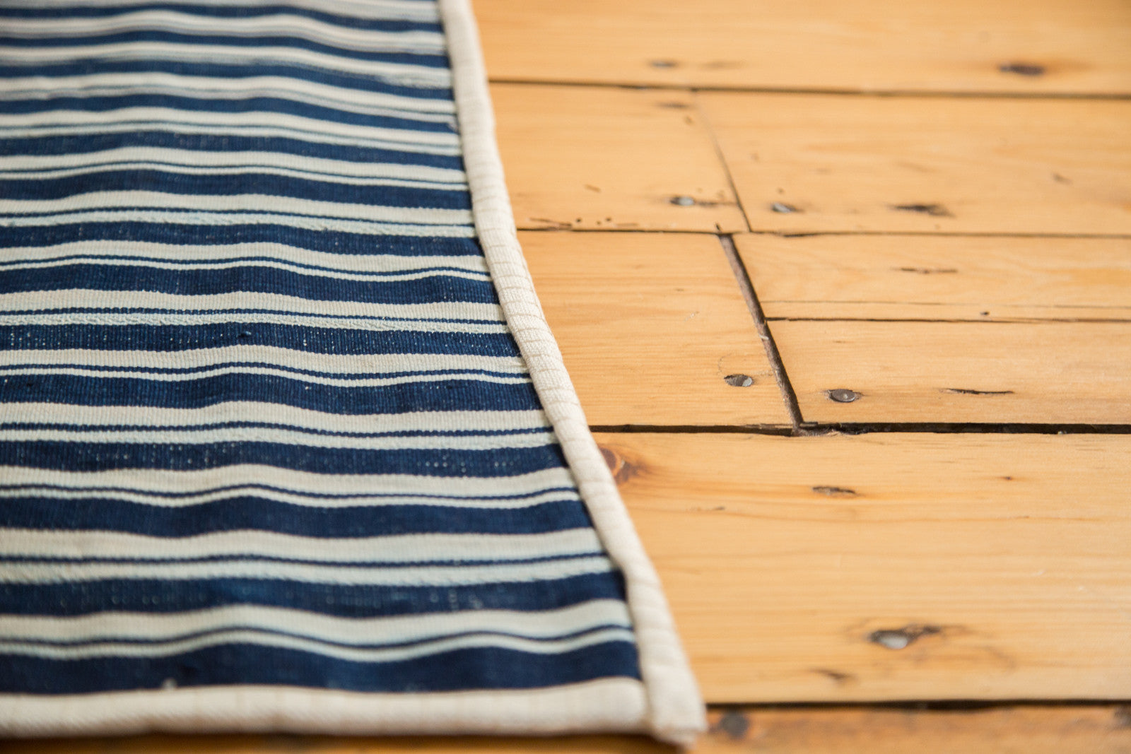 2.5x5 Indigo Blue Striped Rug Runner – Item #2071