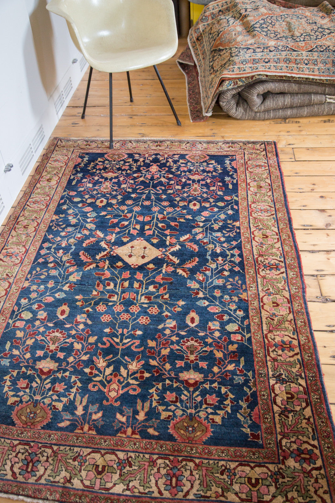 4x6.5 Vintage Farahan Sarouk Rug
