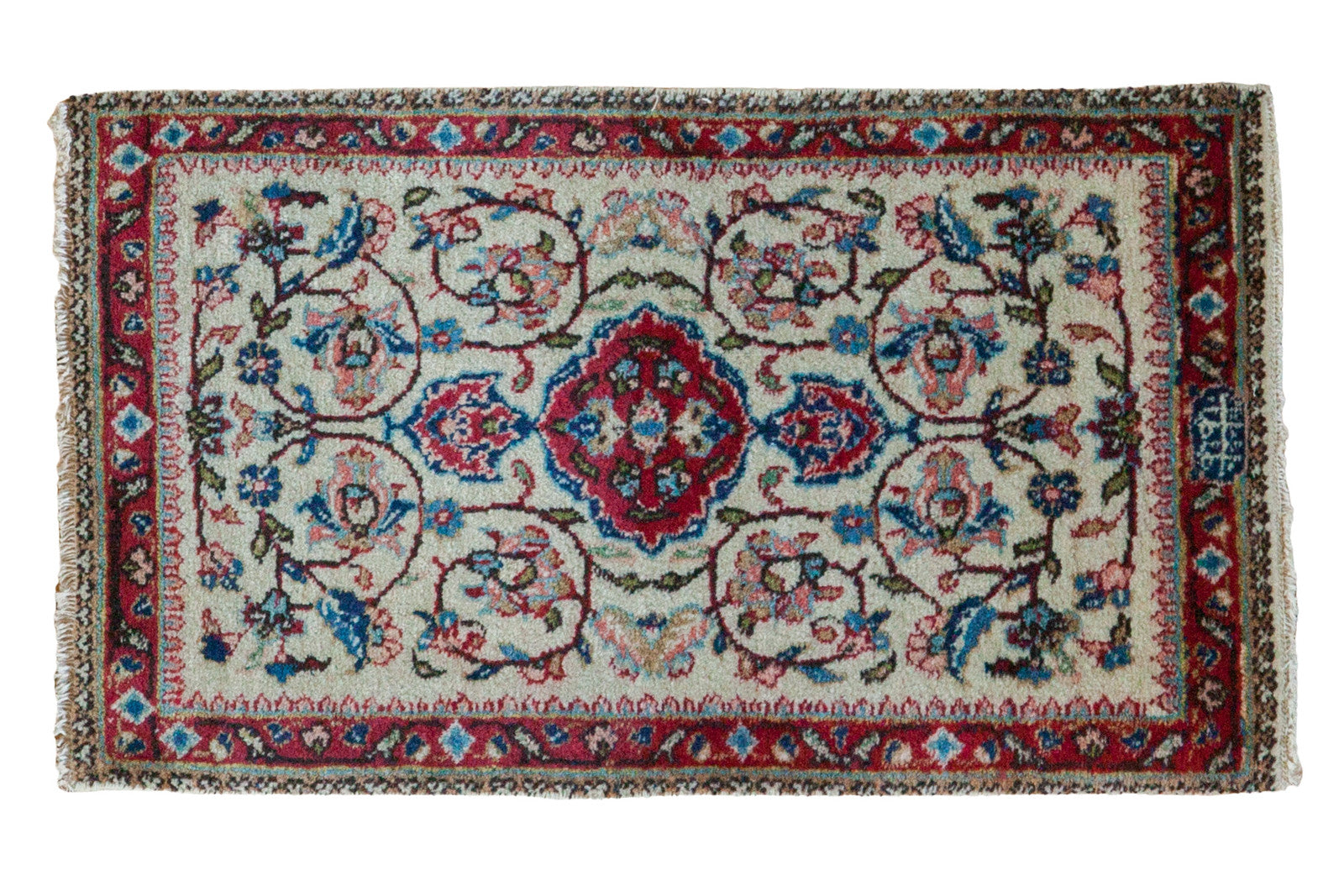 1x2 Vintage Tabatabaie Tabriz Rug Mat