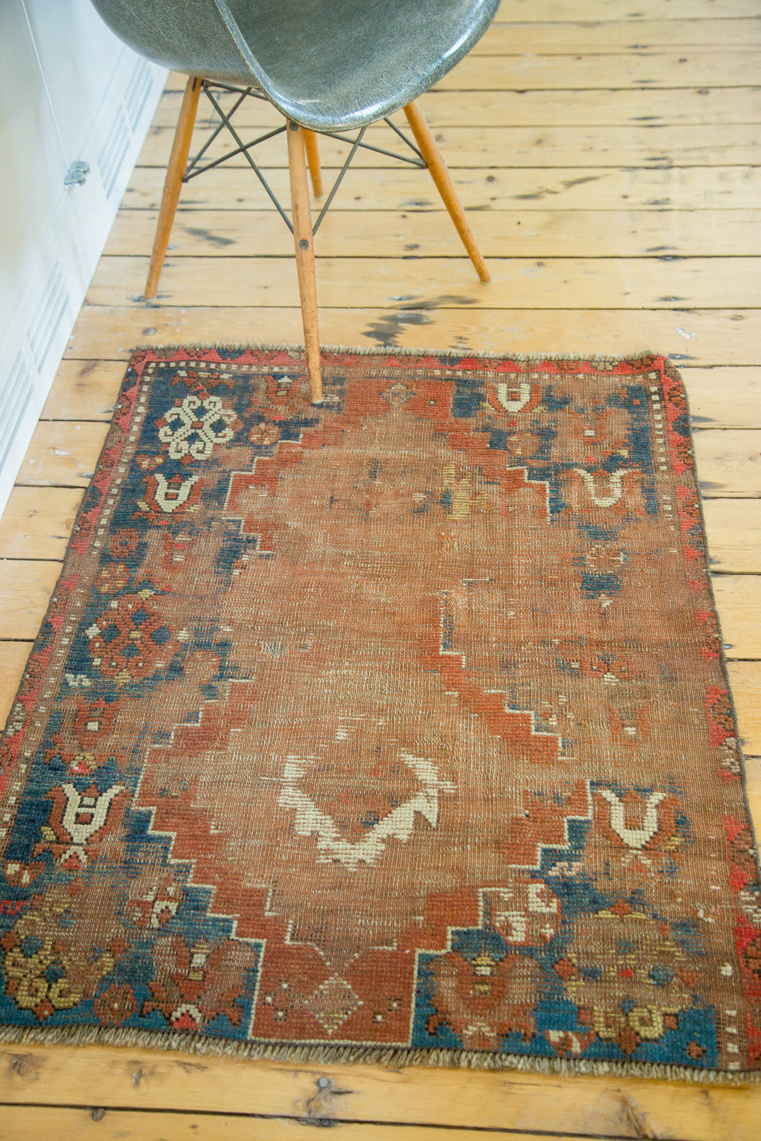 3x3.5 Antique Caucasian Square Rug