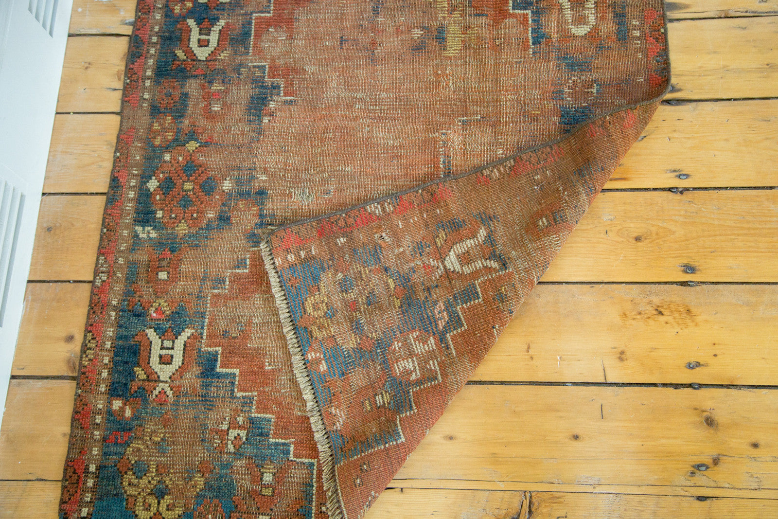 3x3.5 Antique Caucasian Square Rug