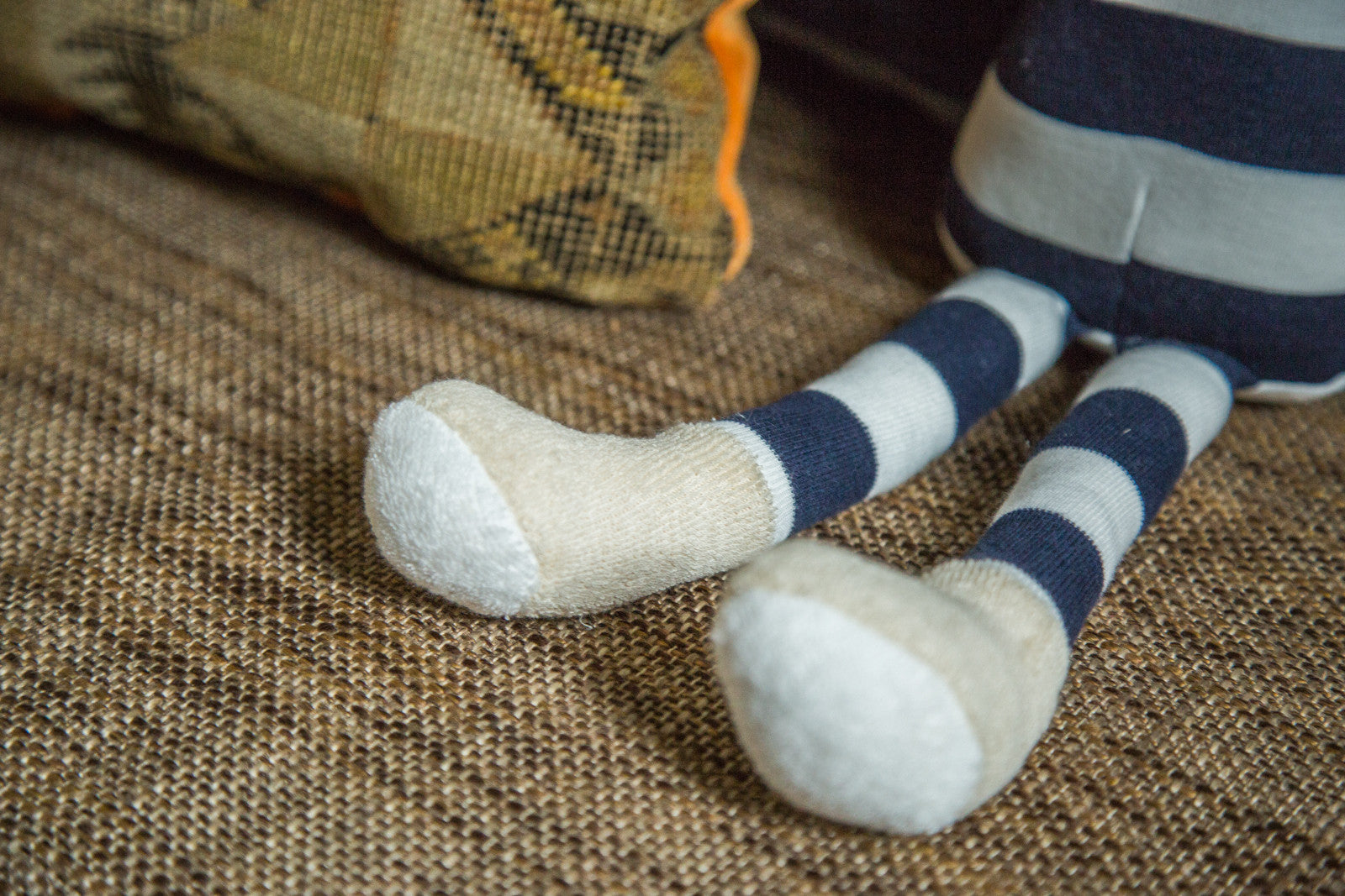 Natural Kids Toy Dog in Stripes