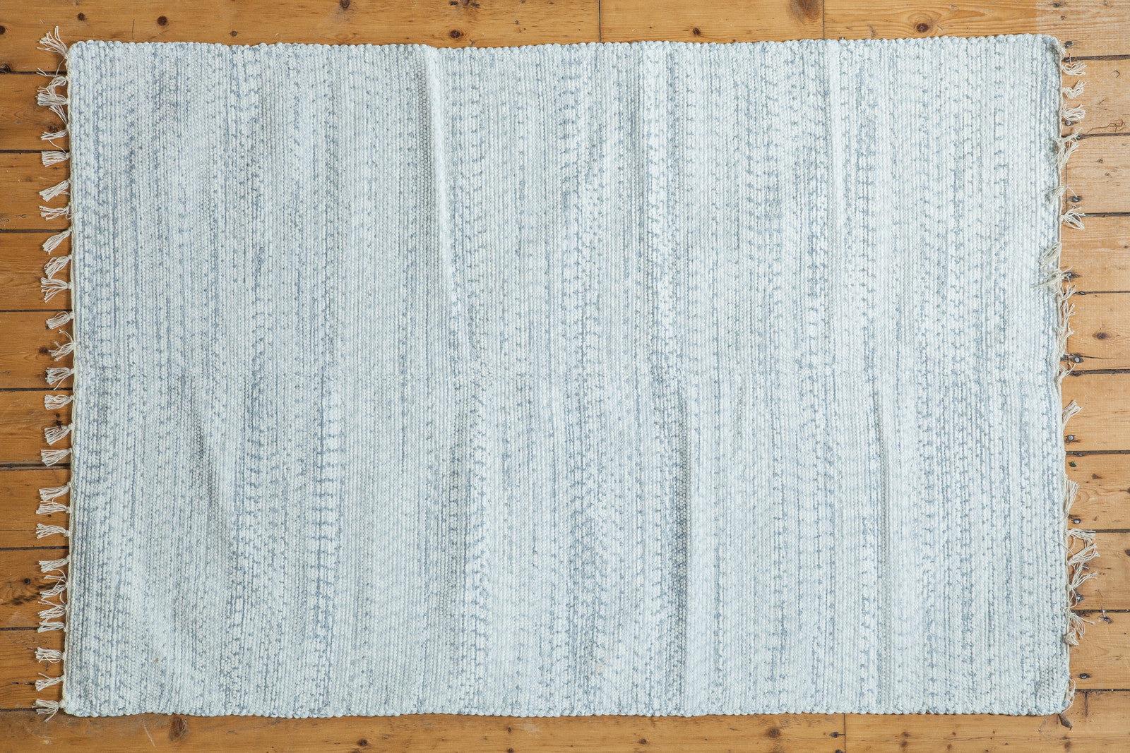 4x6 New Organic Cotton Minimalistic Rag Rug