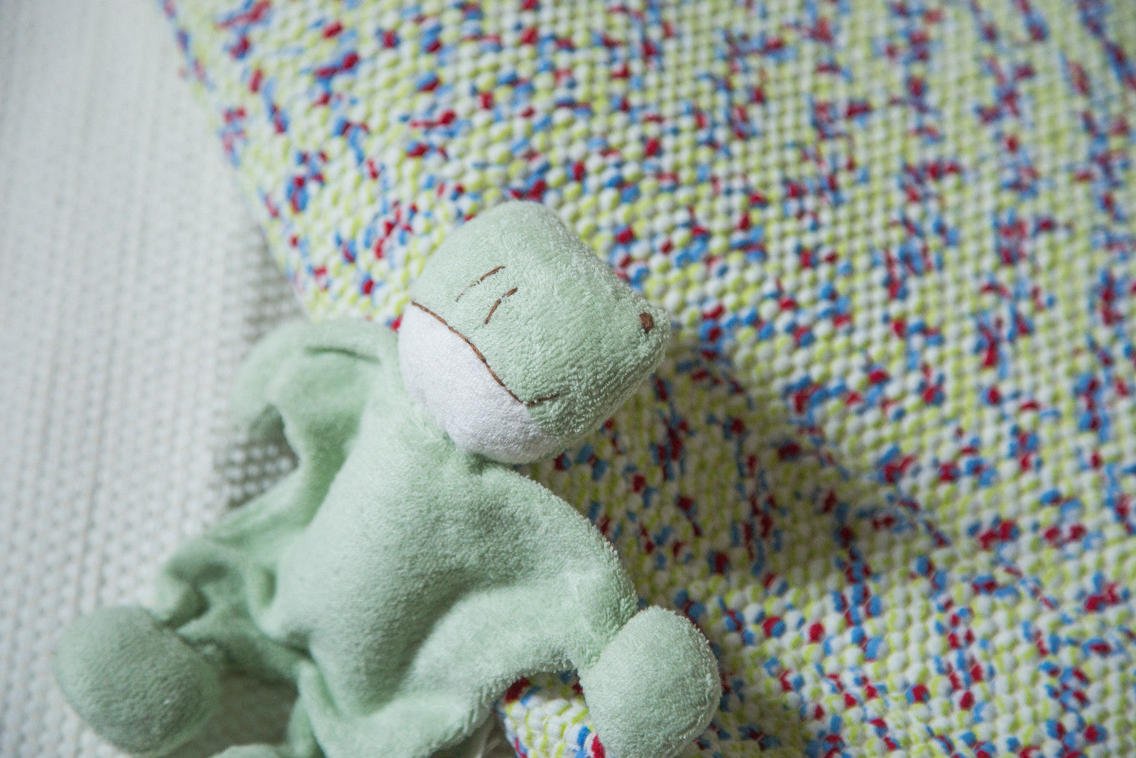 Organic Cotton Stuffed Animal Baby Frog