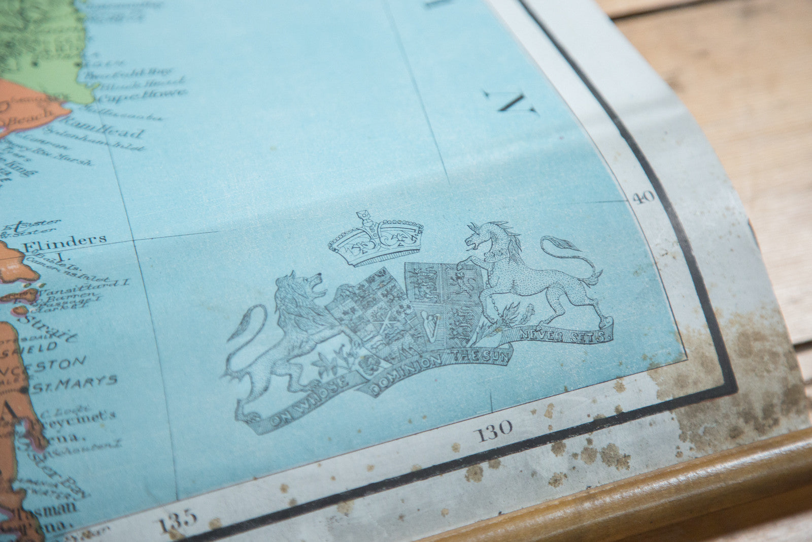 Vintage Pull Down Map Australia – Item #2183