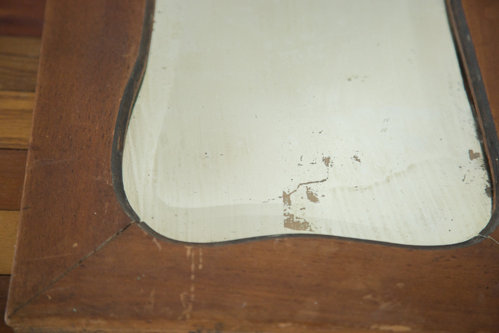 Art Deco Bell Beveled Glass Mirror