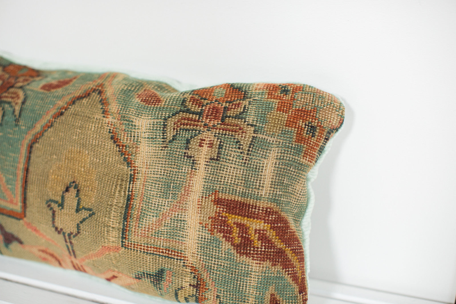 Antique 18th Century Turkish Rug Fragment Pillow