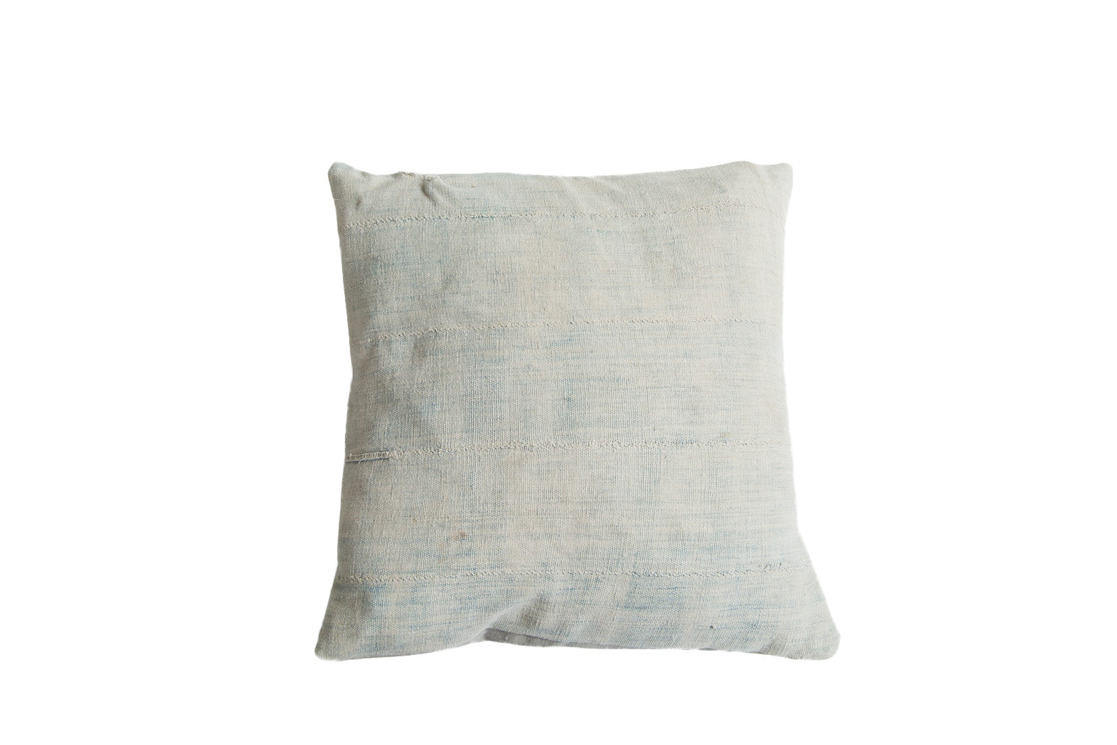 Faded Powder Blue Indigo Pillow