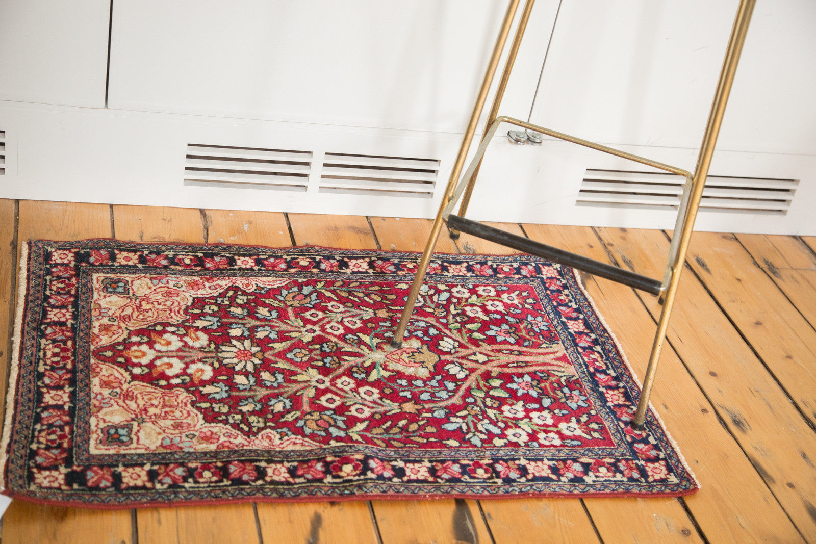 2x3 Antique Kerman Rug Mat / ONH item 2390