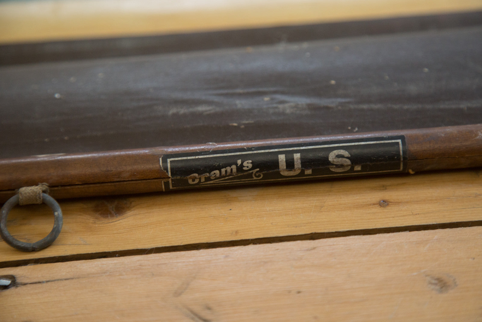 Vintage 1930s Crams Pull Down Map – Item #2560