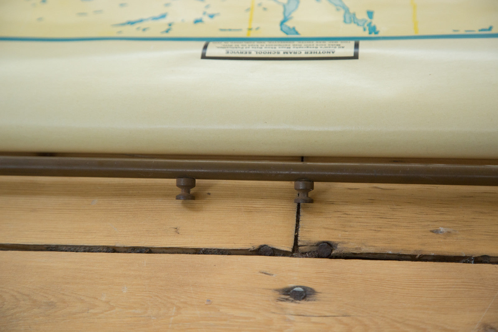 Vintage 1930s Crams Pull Down Map